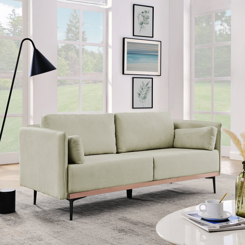 Sofa with stainless steel legs store